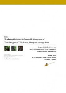 Developing Guidelines for Sustainable Management of Three Philippine ...
